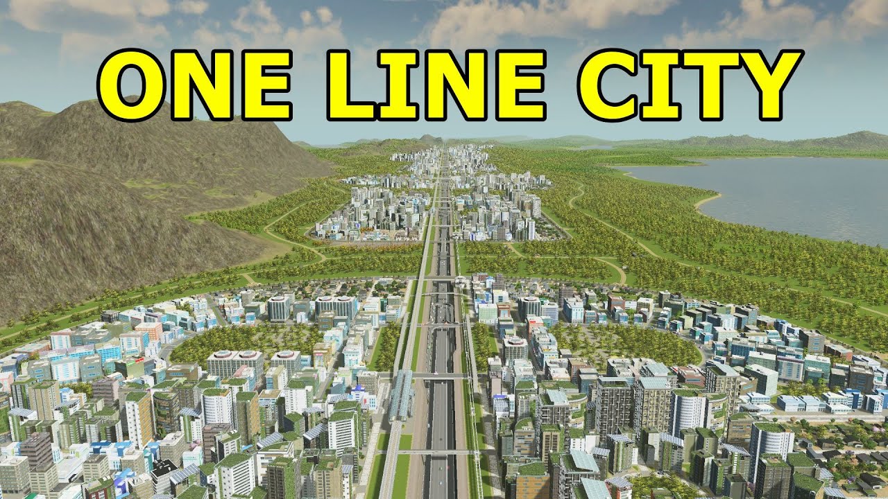 The Line City Project in Cities: Skylines - YouTube