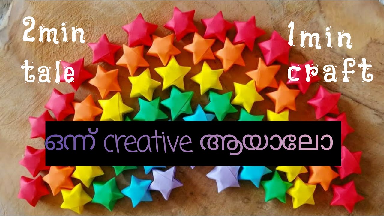 Origami Little Star Making|Lucky Star|1min DIY|CuteStoryBehind|Doodle ...