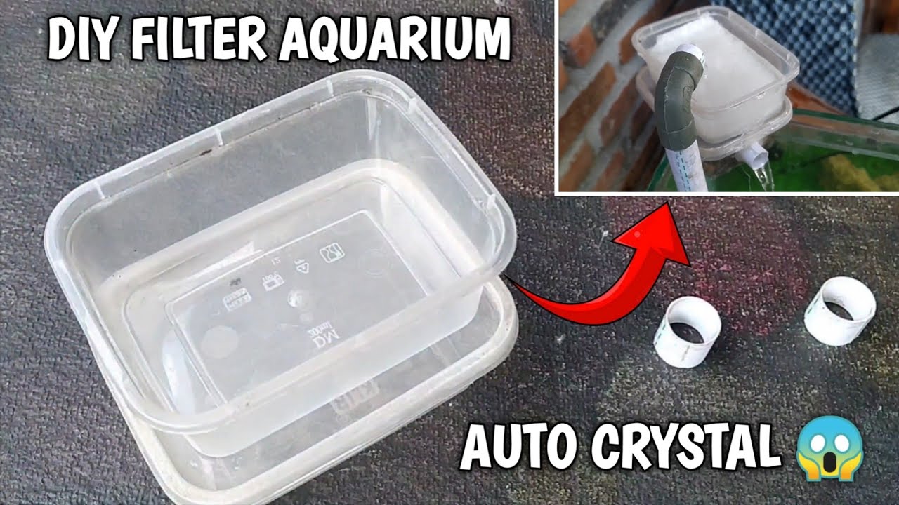 Cara membuat filter aquarium sederhana dari barang bekas - YouTube