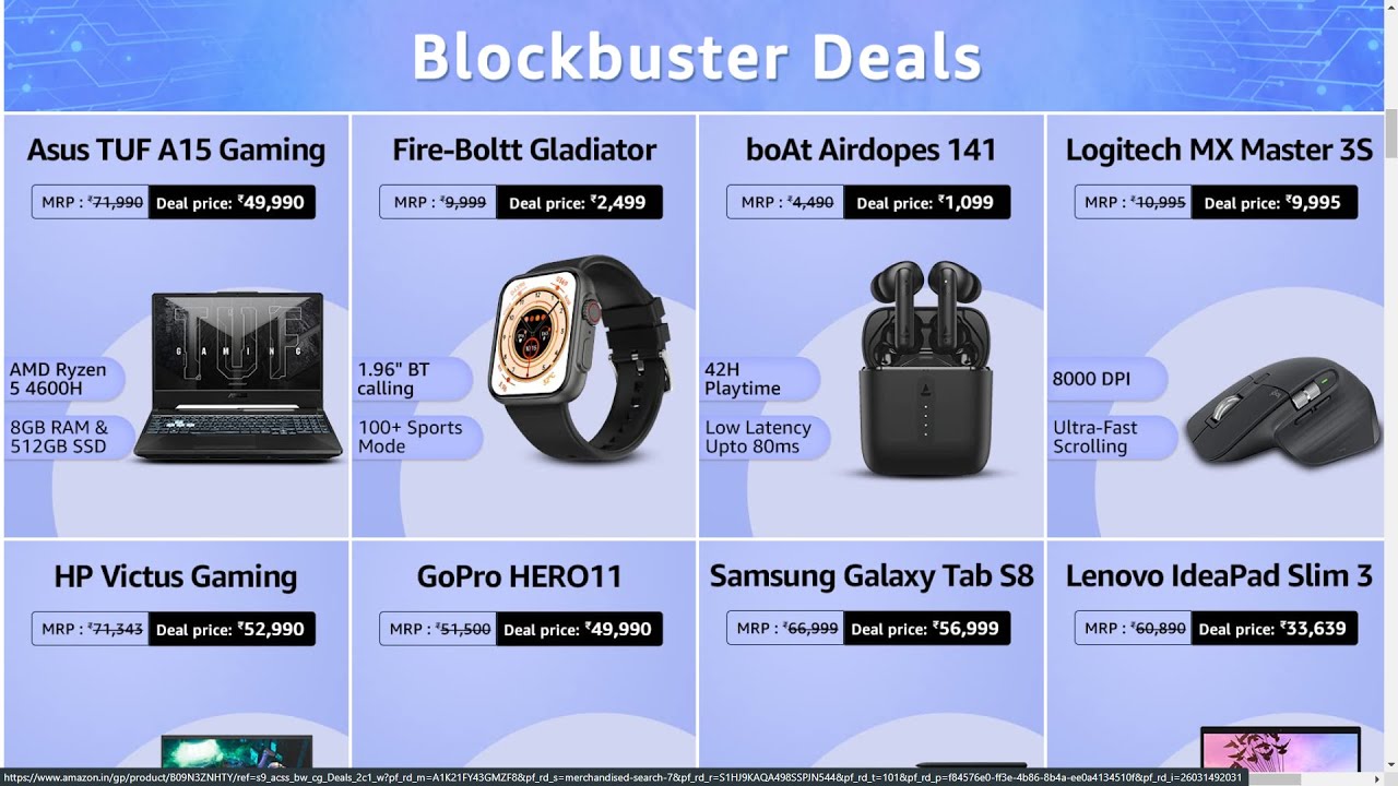 Amazon Blockbuster Deals | Mega Electronic Days 2023 | Amazon Sale 2023 ...