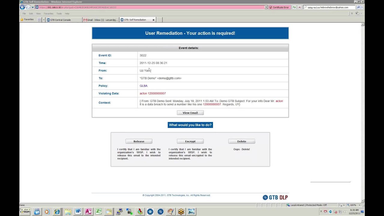 GTB DLP & Seclore IRM Integration video - YouTube