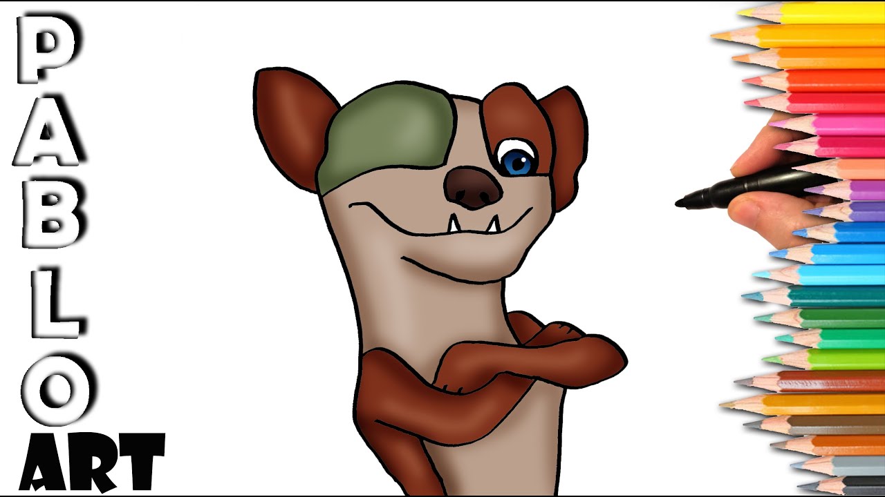 How to draw Buck from Ice Age | Learn to Draw step by step - YouTube