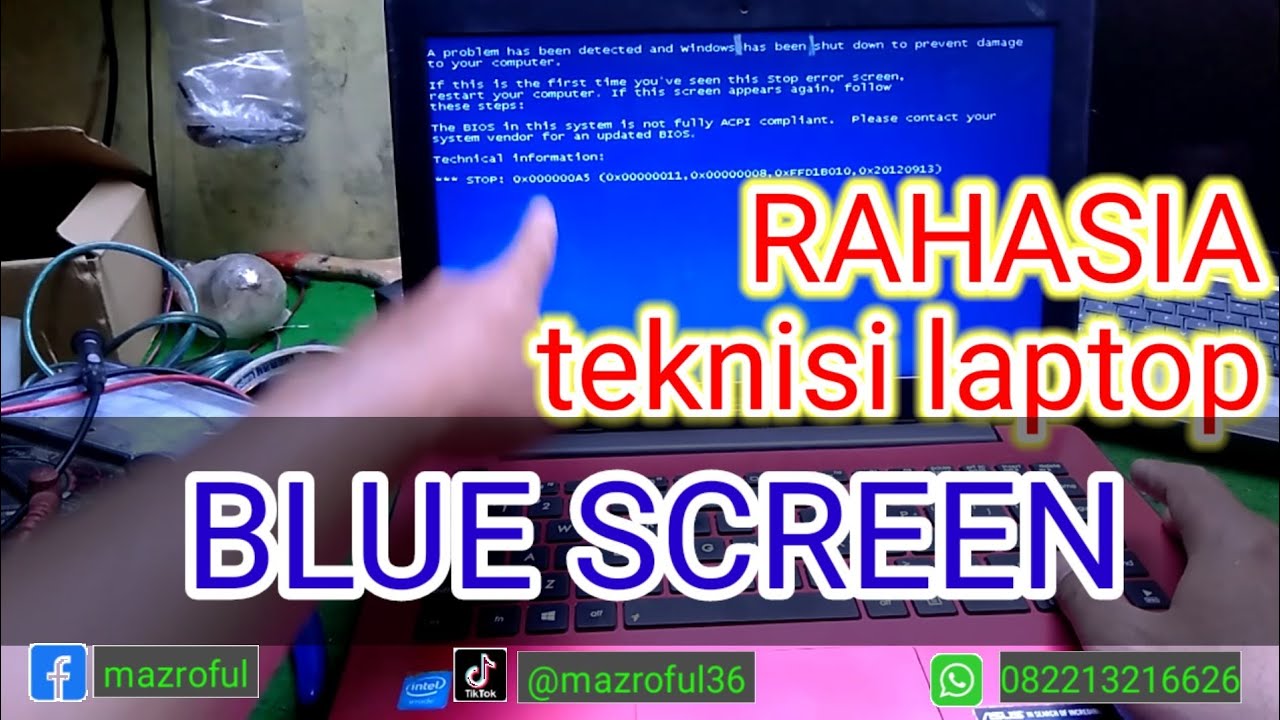 (Vlog_31) Cara mengatasi blue screen pada laptop. - YouTube