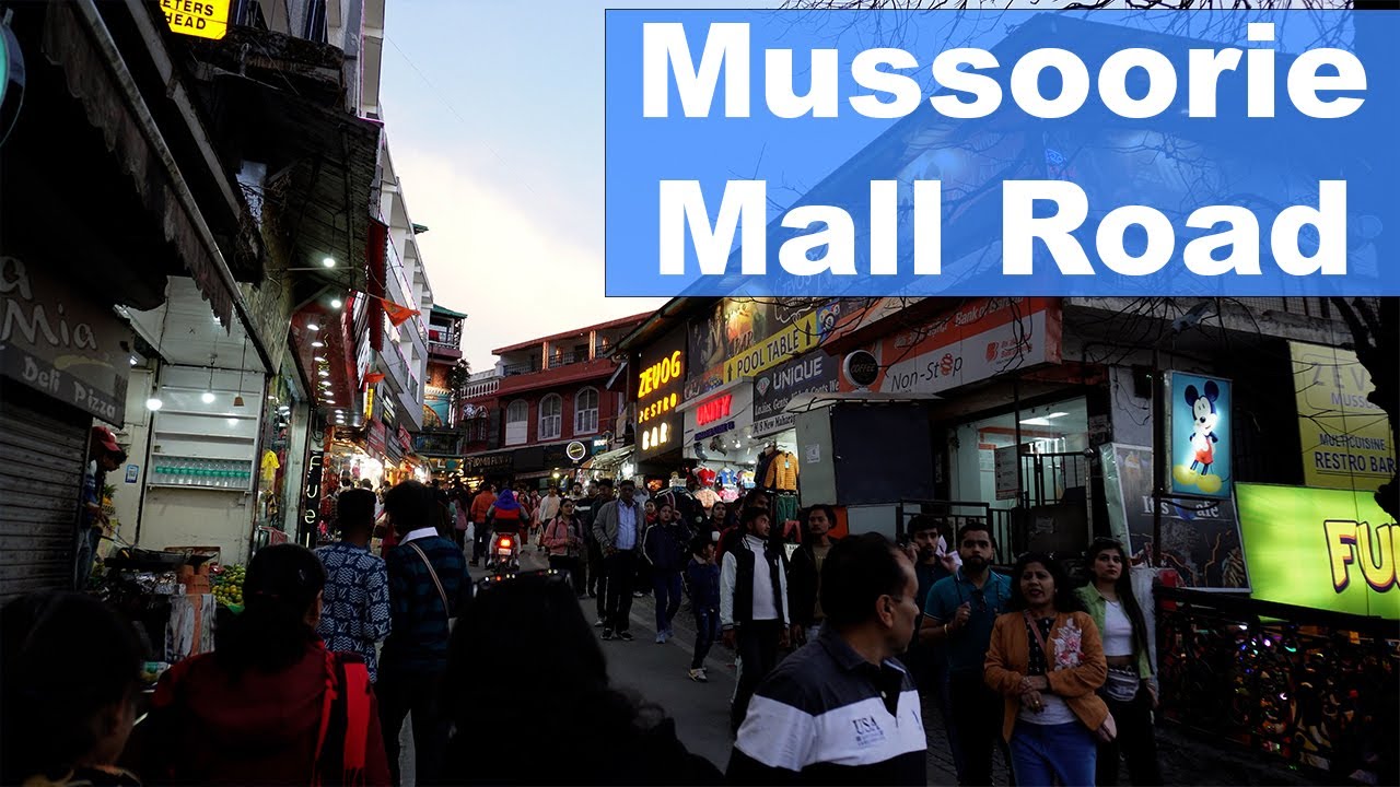Mussoorie Mall Road: A Nighttime Culinary Adventure 4K | Mussoorie Mall ...