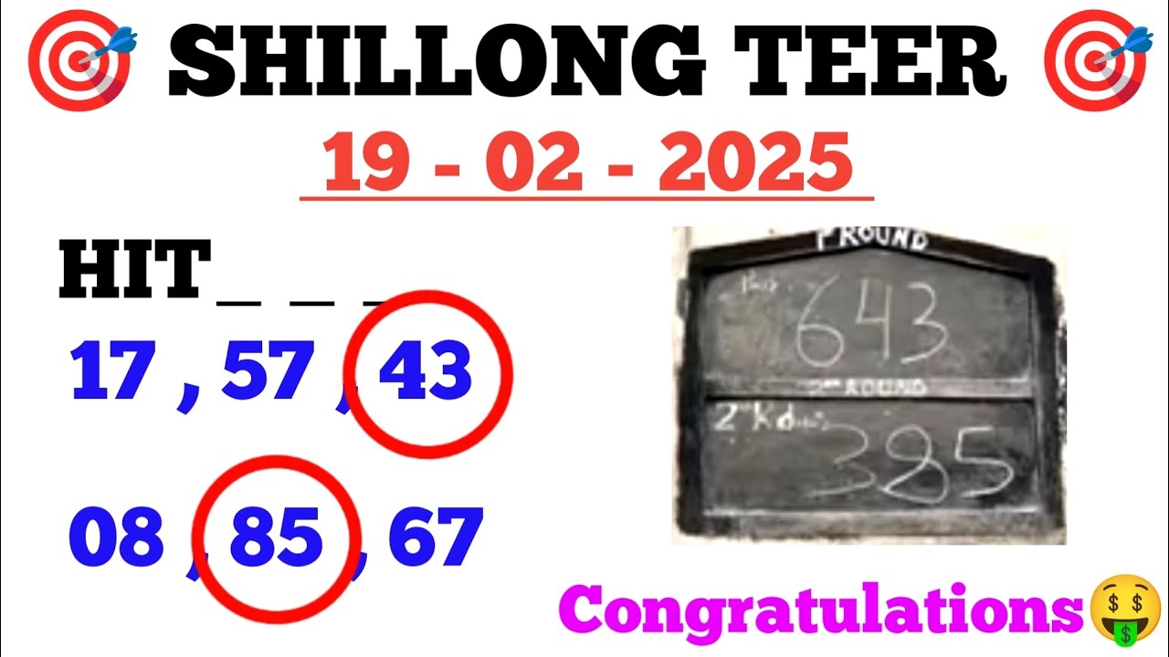 Shillong Teer Common 19/02/2025 - YouTube