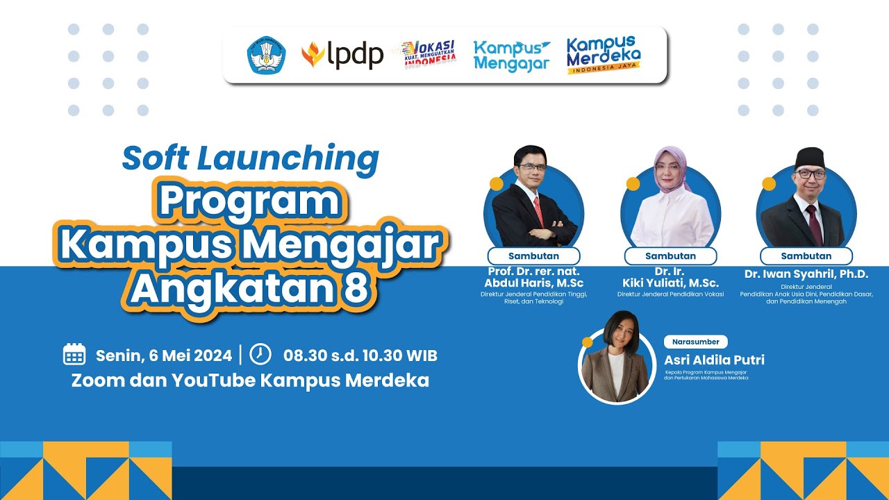 Soft Launching Program Kampus Mengajar Angkatan 8 - YouTube