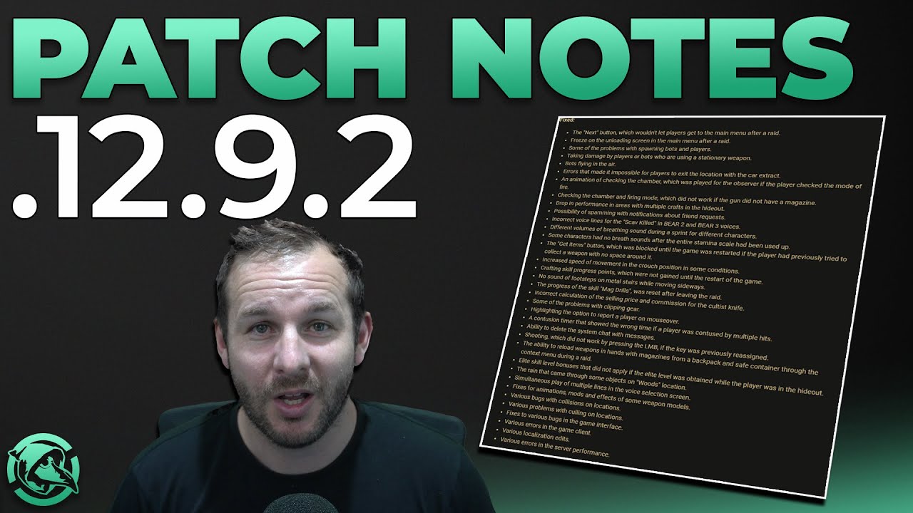 Escape from tarkov patch notes - designinput