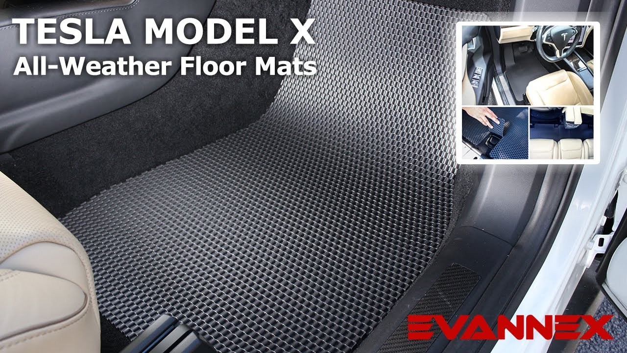 EVANNEX All Weather Floor Mats for the Tesla Model X - YouTube