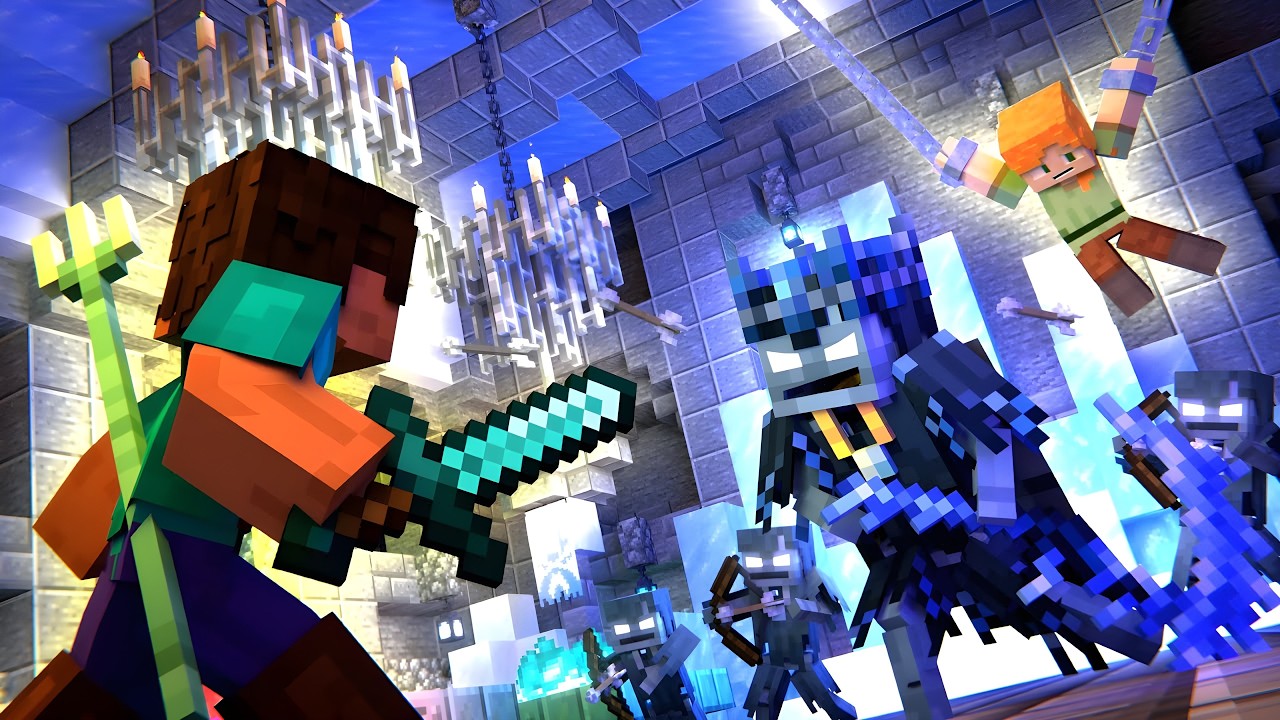 THE STRAY KINGDOM - Alex and Steve vs Stray Skeleton Army (Minecraft ...