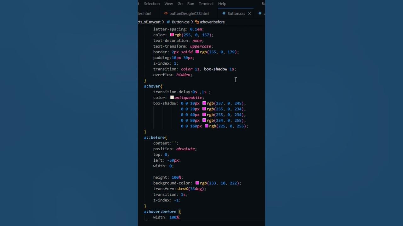 Animated Neon Button Using Html And Css Html And Css Youtubeshorts Shorts Csitian Rajan