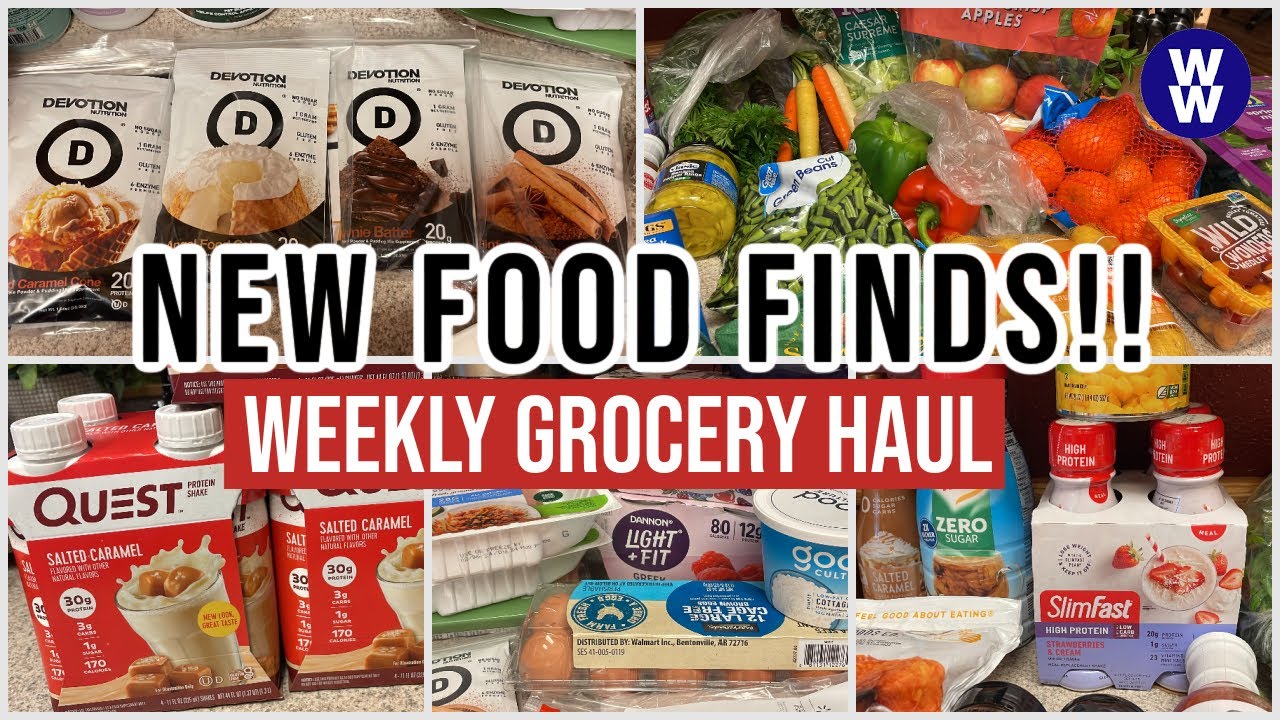 🌟NEW FOOD FINDS Walmart & Safeway Grocery Haul | WW Points - YouTube