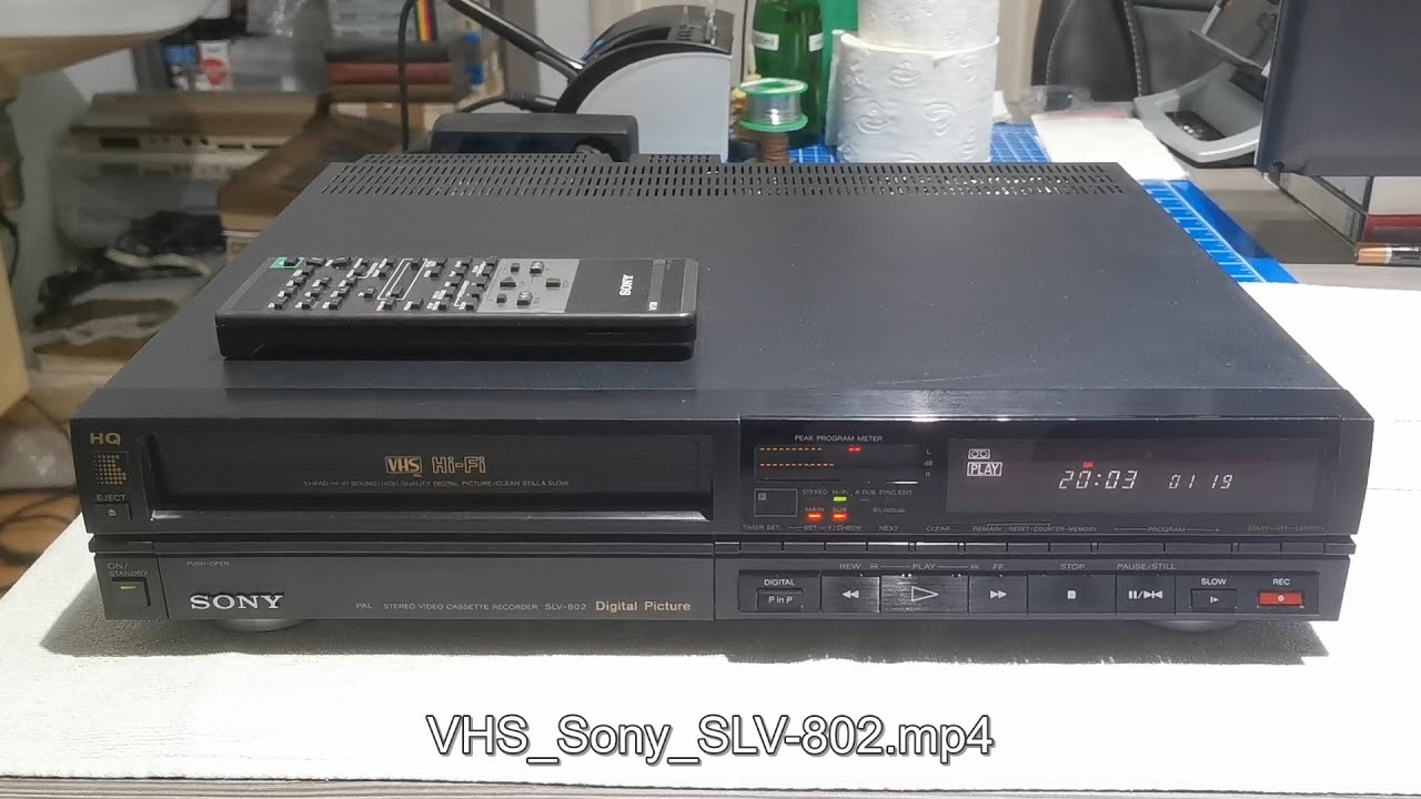 VHS Sony SLV-802 - YouTube