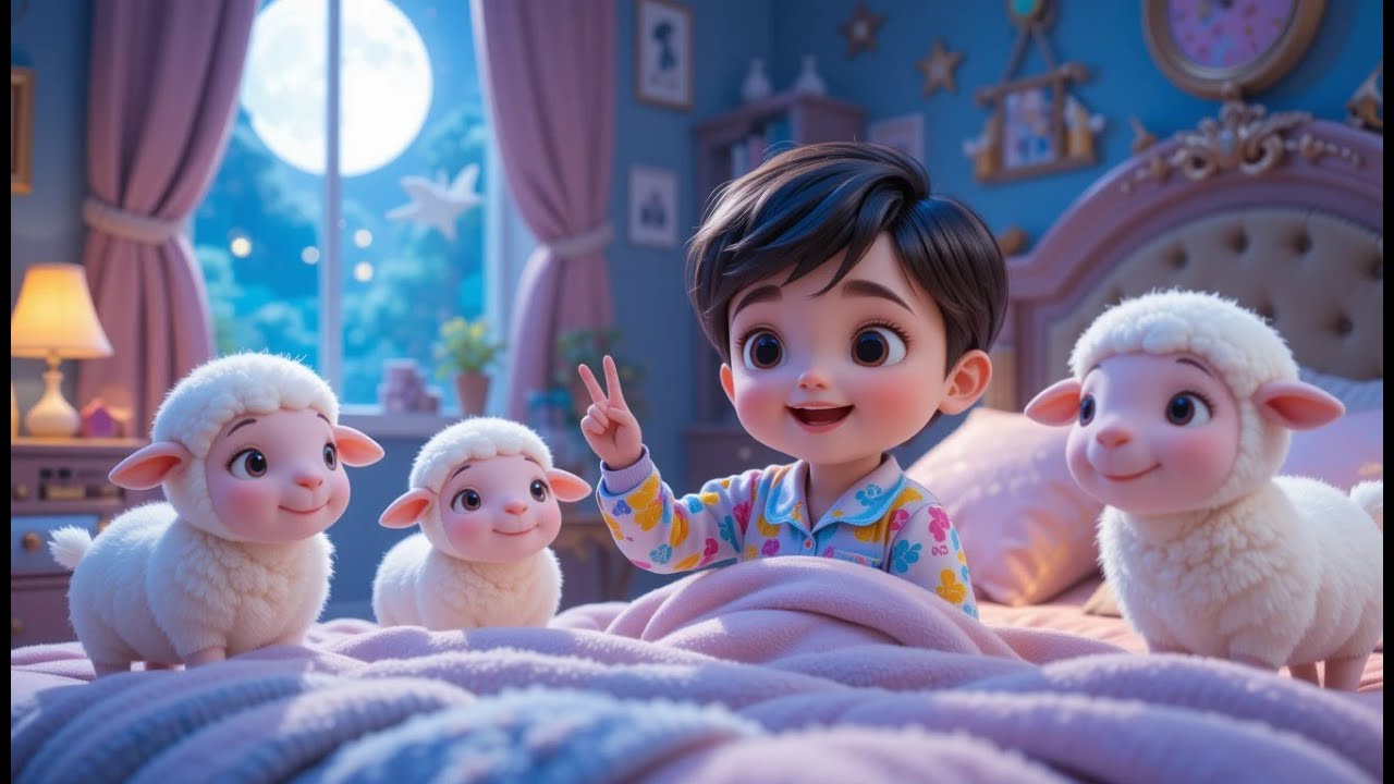 Let’s Count Sheep and Fall Asleep Rhyme Song | Popular Nursery Rhyme ...