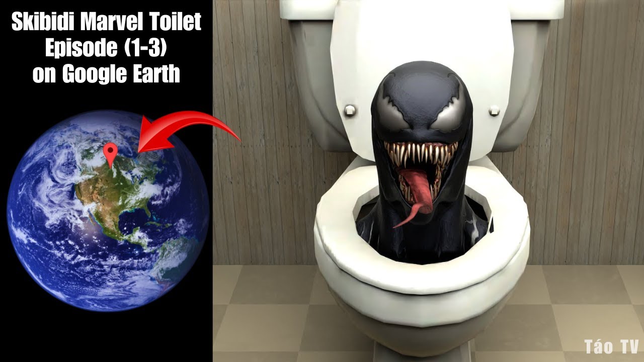 Found Skibidi Marvel Toilet Episode (1-3) on Google Earth #googleearth ...