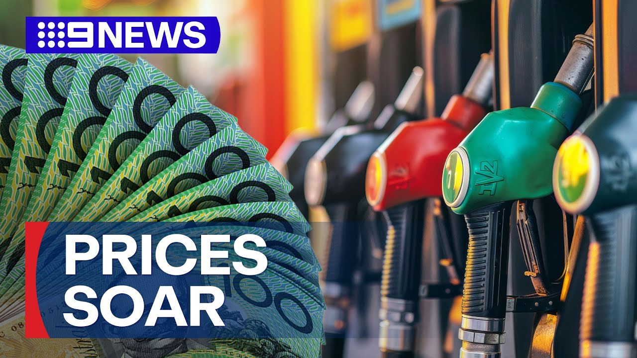 Fuel prices soar to record levels in Sydney | 9 News Australia - YouTube
