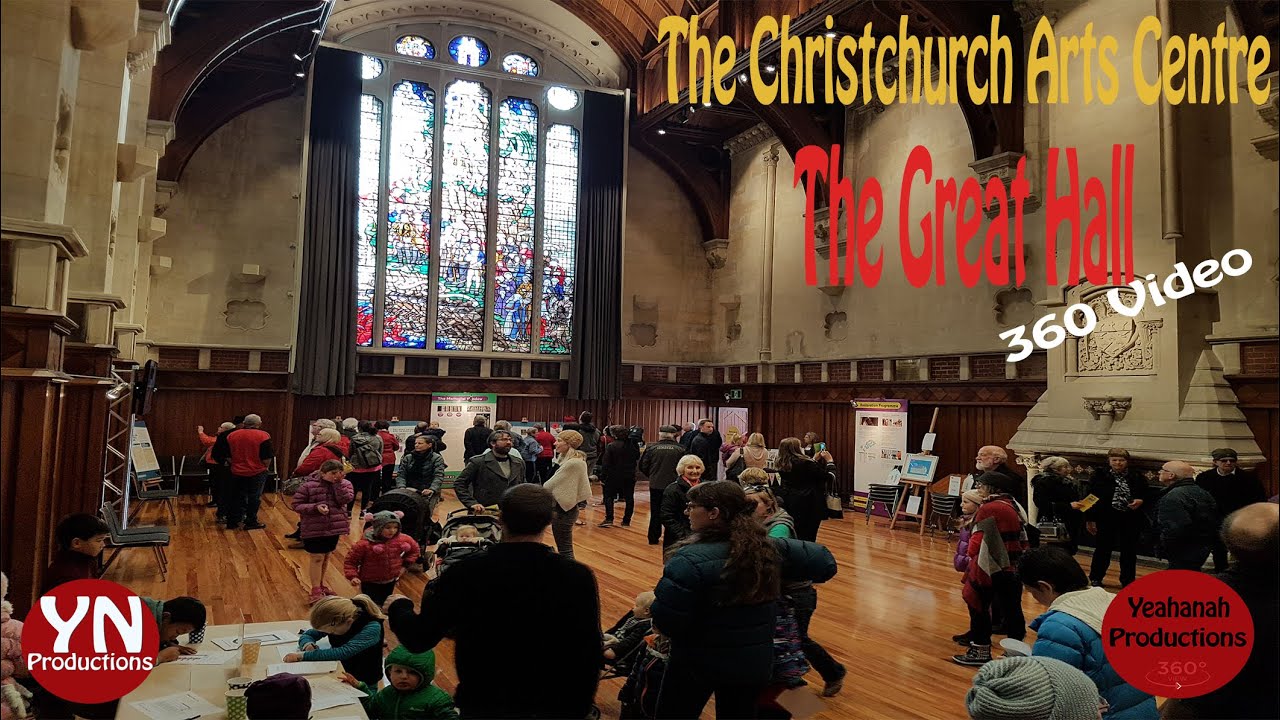 The Christchurch Arts Centre, The Great Hall in 360° video - YouTube