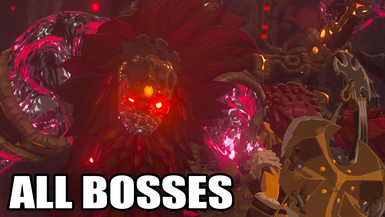 Zelda: Breath of the Wild + DLC - All Bosses (With Cutscenes) + Secret ...