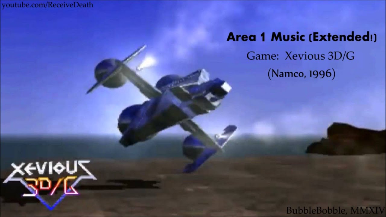 Xevious 3D/G (Arcade) - Area 1 Music (Extended) - YouTube