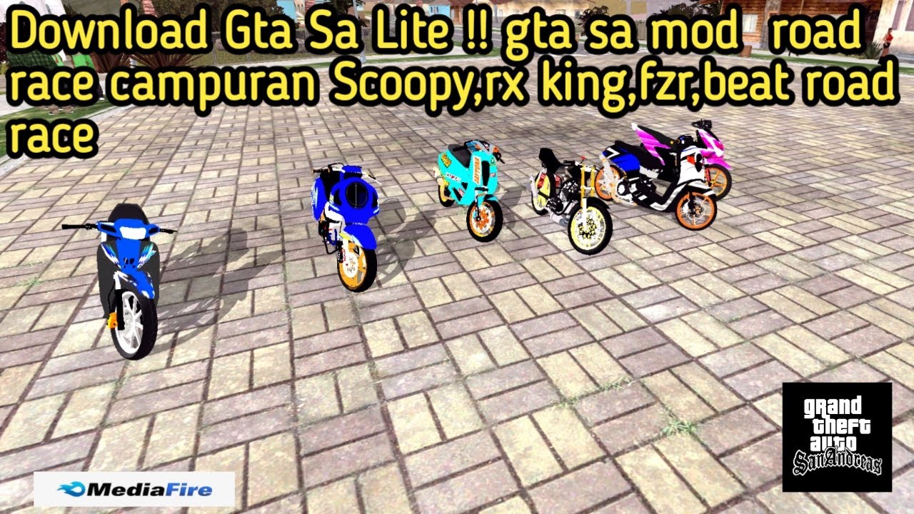 Download Gta Sa Lite !! gta sa mod road race campuran Scoopy, rx king ...