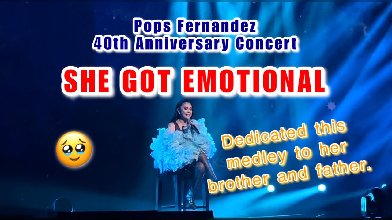 When Pops Gets Emotional During Her 40th Anniversary Concert - YouTube