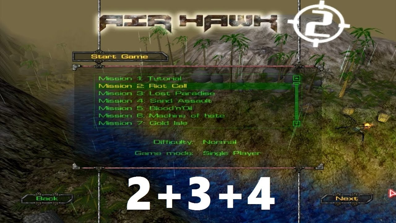 Air Hawk 2 PC Game | Mission 2, 3, 4 - YouTube