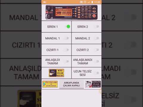 Polis eşyaları silahlar telsiz sesleri sarkılı