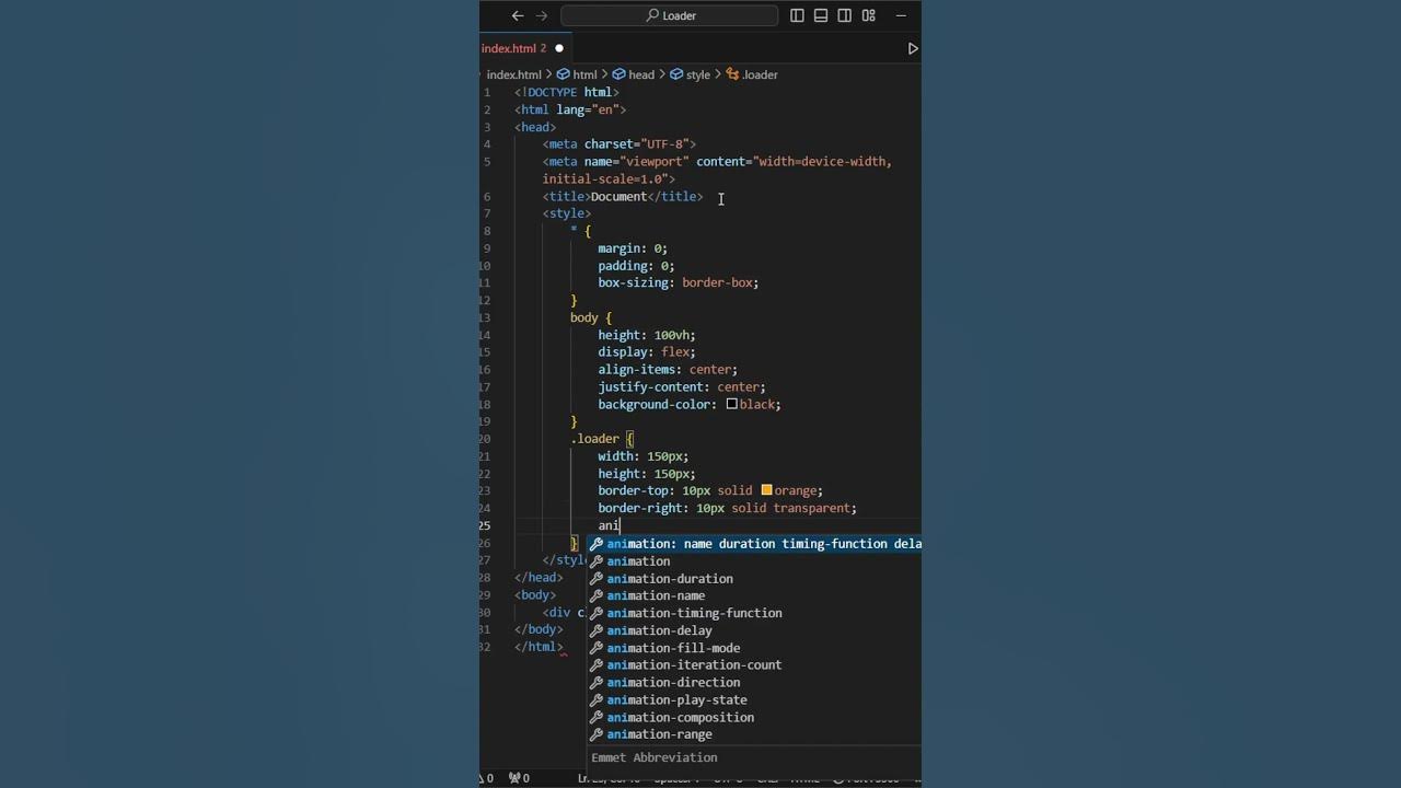 How To Make Loading Animation Using Css Coding Html Htmlcss