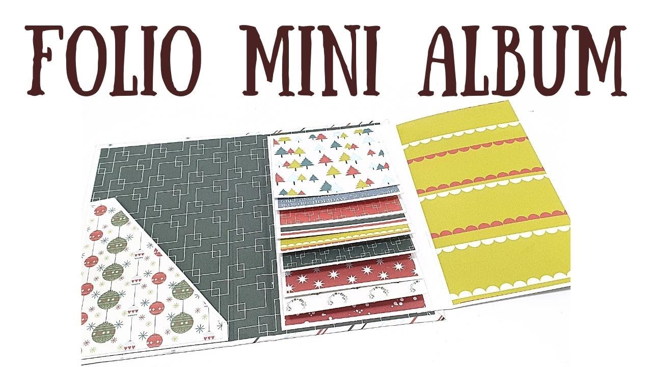 Christmas Folio Mini Album Tutorial - part 1 - YouTube