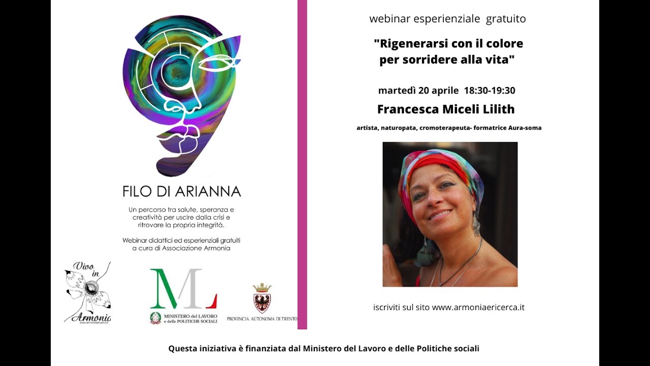 "Rigeneriamoci con il colore per sorridere alla vita" con Francesca ...
