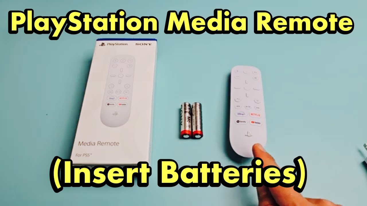 Playstation PS5 Media Remote: How to Install Batteries & Open Battery ...