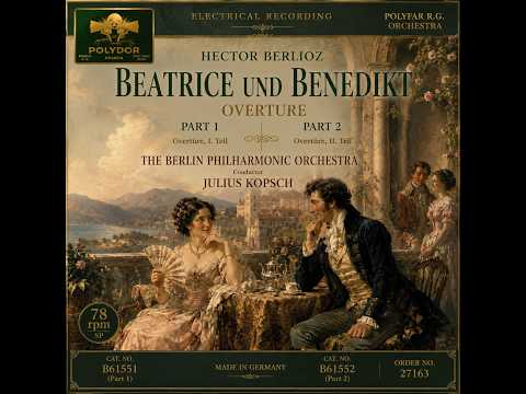 Hector Berlioz  Beatrice and Benedict Overture  (sp,78rpm)