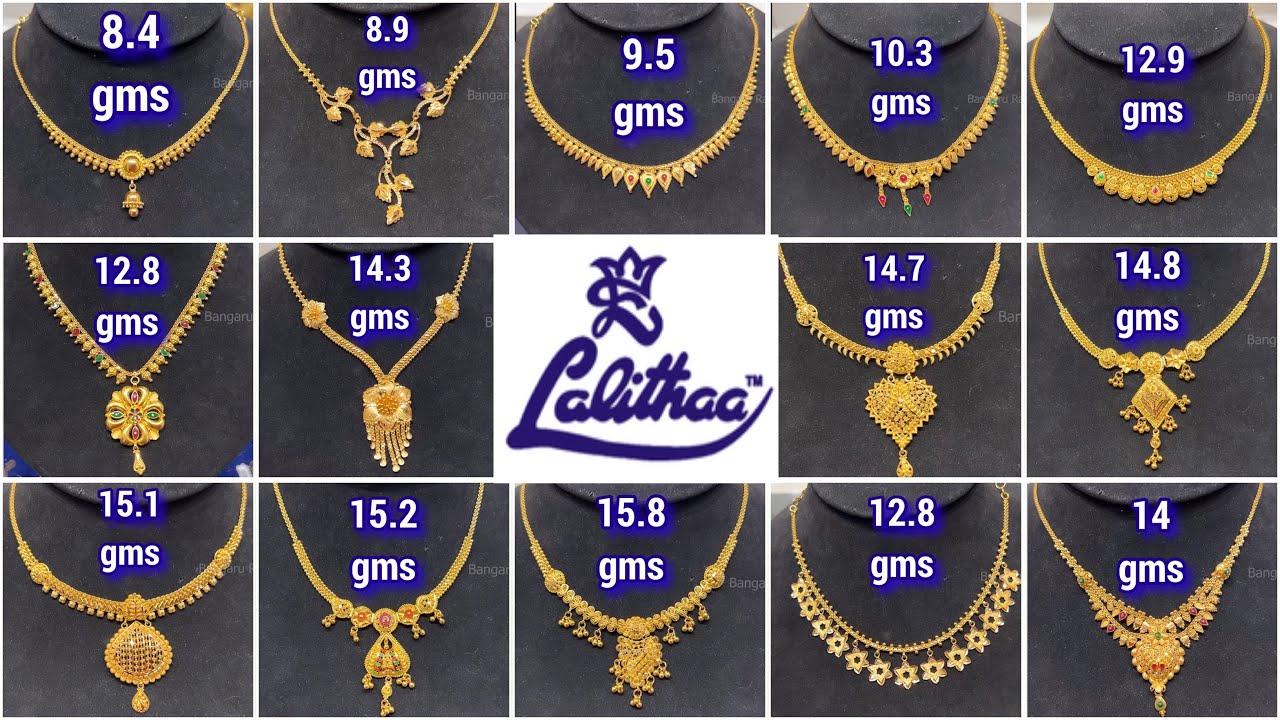Lalitha Jewellery Exclusive Ultra Lightweight Necklace Designs 😍 ...