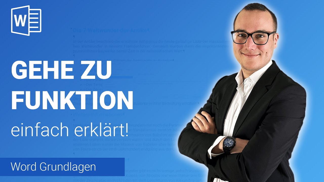 GEHE ZU Funktion anwenden einfach erklärt | Lerne Microsoft Word - YouTube