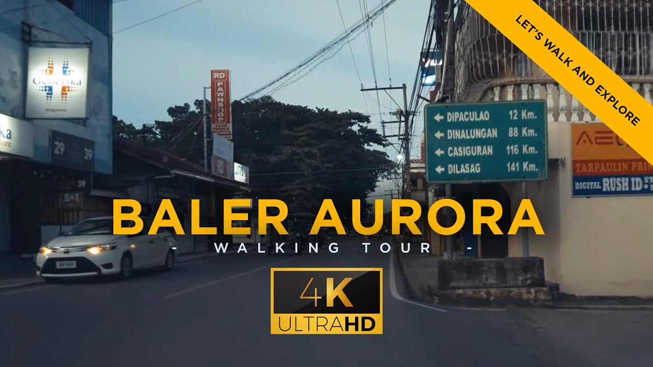 Baler Aurora walking tour | Night walk in Baler Aurora - YouTube