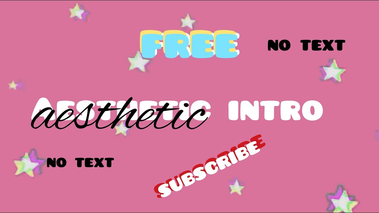 free Aesthetic intro template no text - YouTube