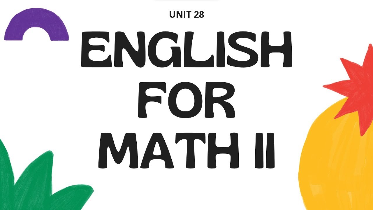 UAS English For Math Mark II - YouTube