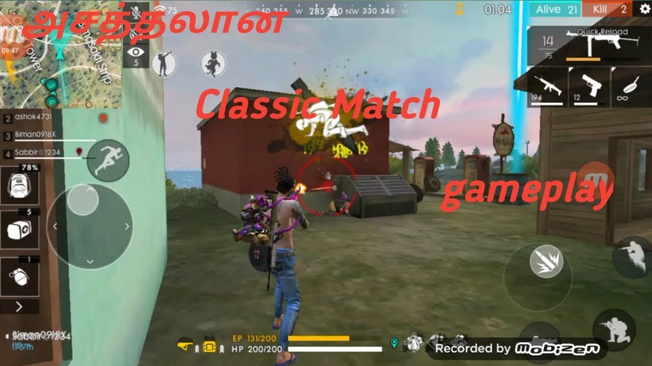 | free fire | classic match game play | FREE FIRE TRICKS - YouTube