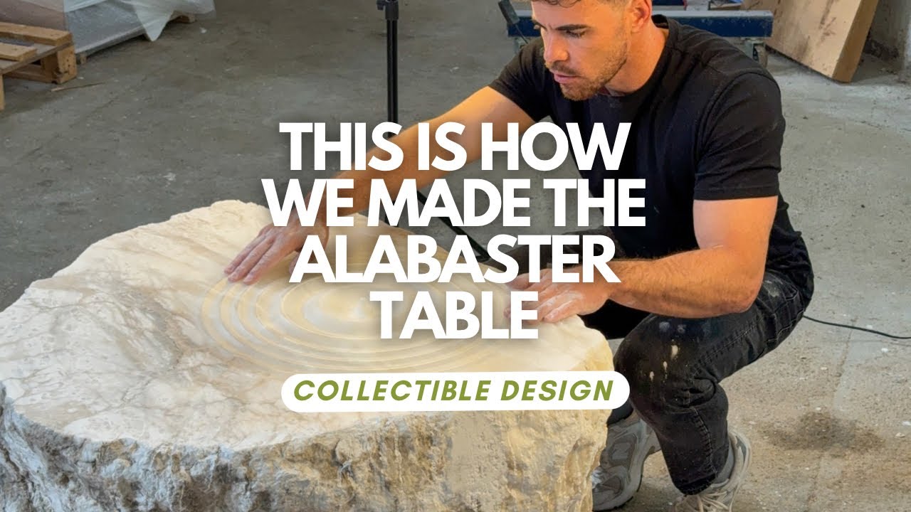This is how we made the Alabaster table - YouTube