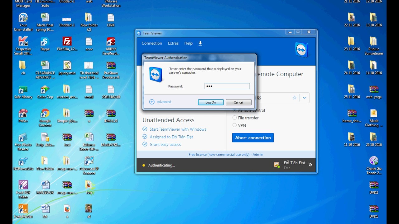 Connect Remote PC via Teamviewer with random password - YouTube