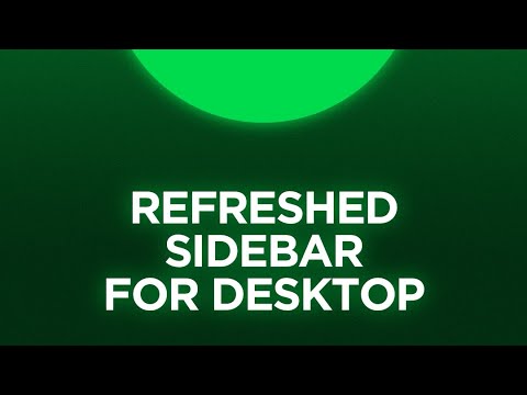New Dynamic Sidebar for Spotify Desktop - YouTube