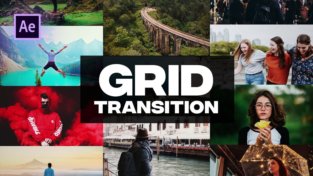 Trendy Grid Transition in After Effects - After Effects Tutorial - YouTube