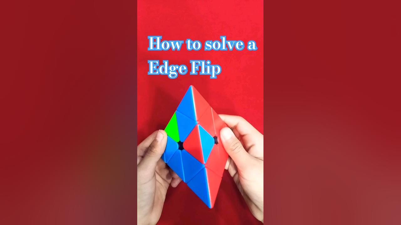 How to solve a Edge Flip on Pyraminx#pyraminx #pyraminxcube#viral# ...