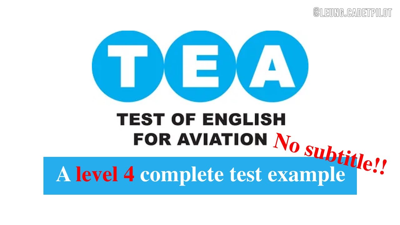 Cadet Pilot T E A ICAO Language Proficiency Test no Subtitle cadet-pilot-t-e-a-icao-language-proficiency-test-no-subtitle