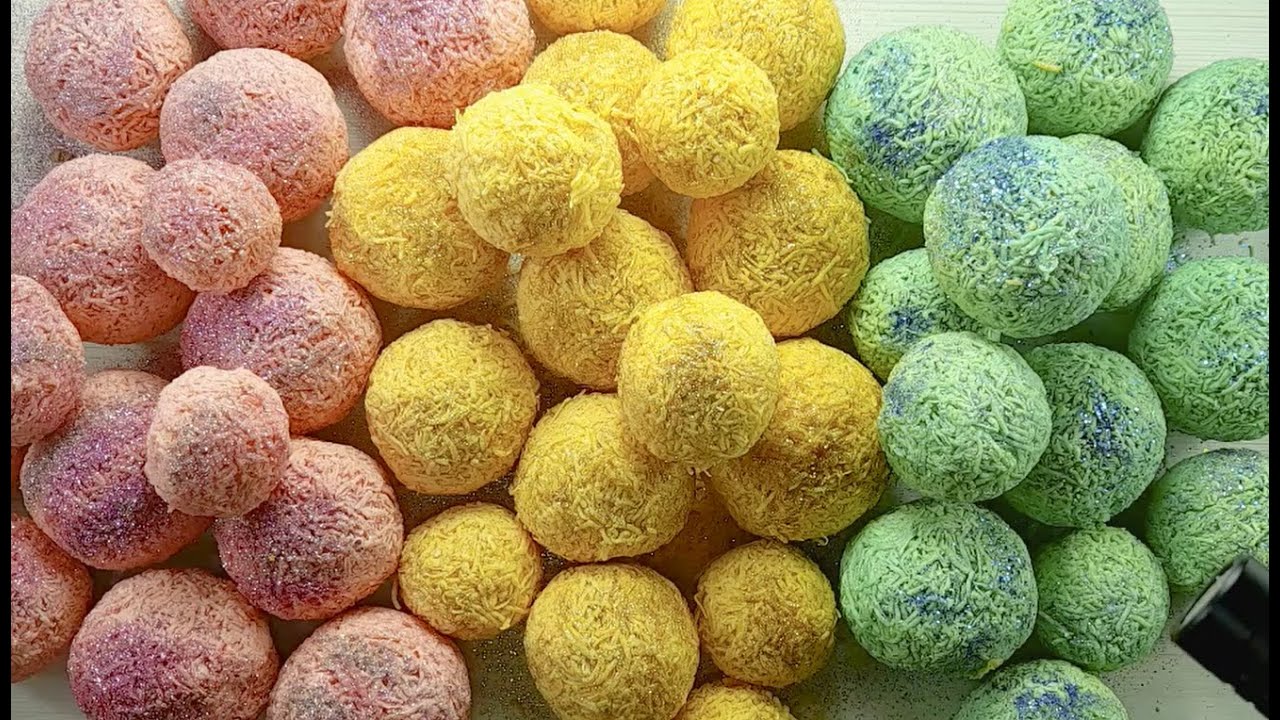 Lots of soap ball crushing!!! Crunchy colorful soap balls! Soap Asmr ...