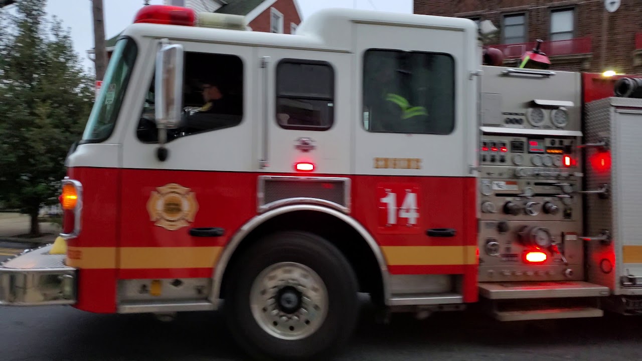 PFD Engine 14 and Ladder 15 Responding (Spare,EQ,Q) - YouTube