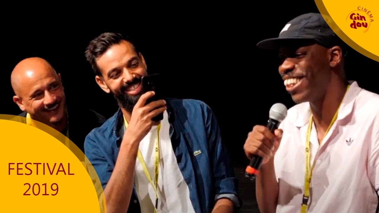 Jean-Pascal Zadi, réalisateur, avec Lotfi Labidi et Jérôme Guesdon ...