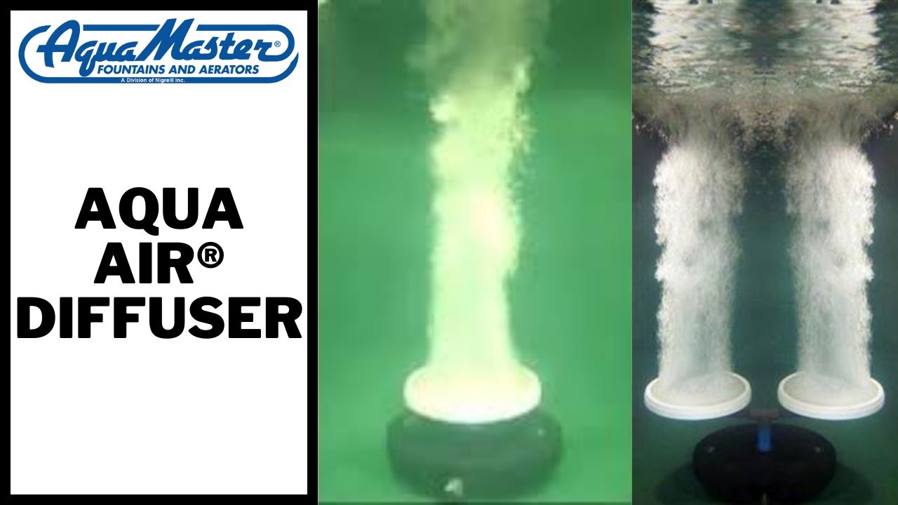 AquaAir® Diffusers AquaMaster Fountains - YouTube