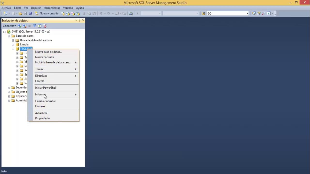 Restaurar Base de Datos desde .mdf y .ldf paso a paso - YouTube