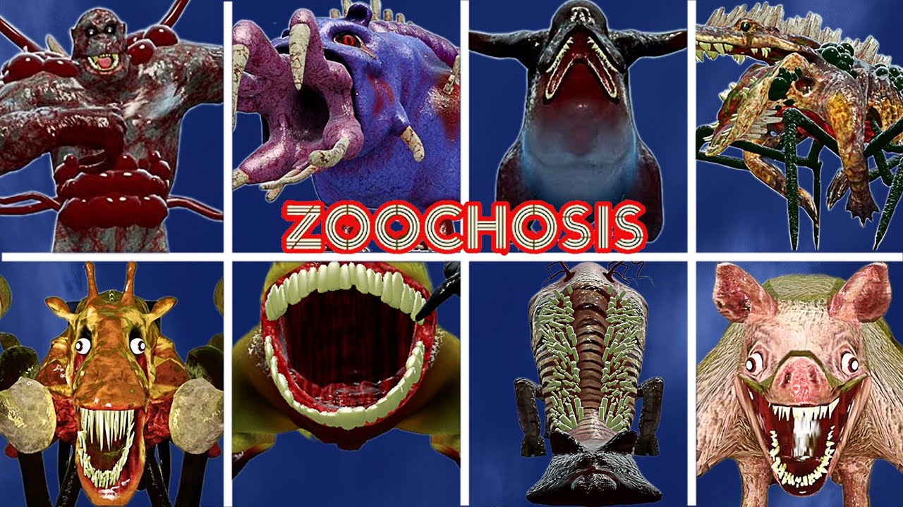 Zoochosis - All Jumpscares vs All monsters How to escape from ...