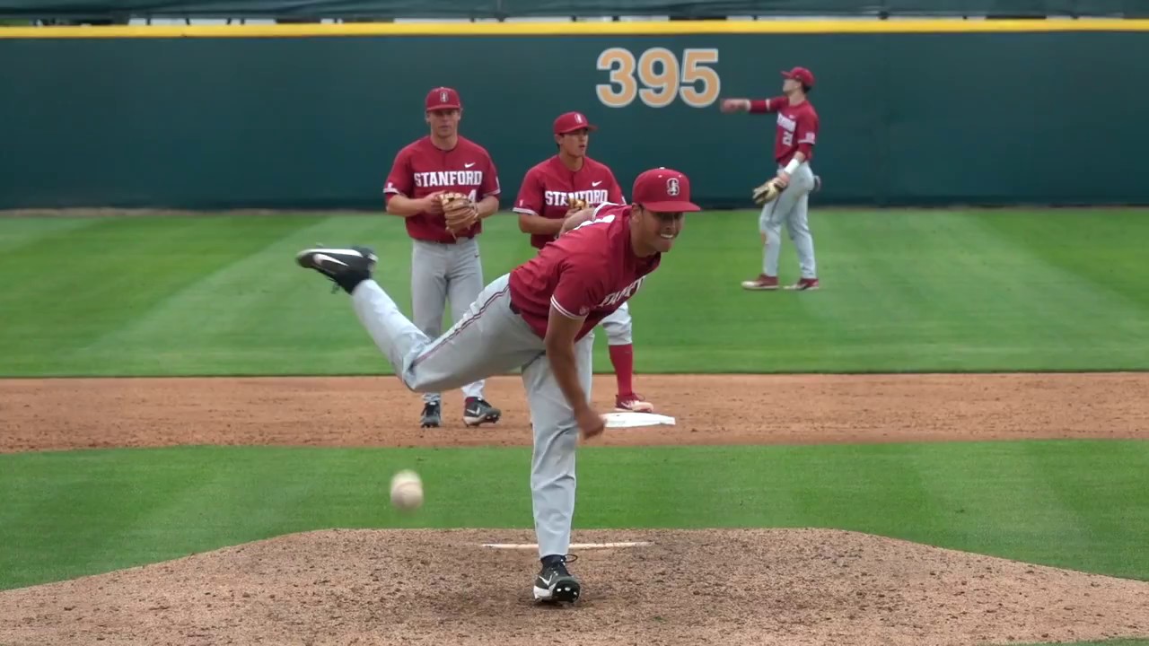 Daniel Bakst, Stanford Sophomore RHP/INF (pitching only) - YouTube